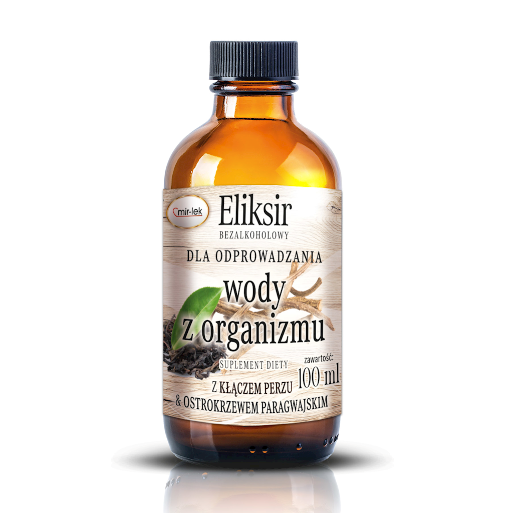 Eliksir dla odprowadzania wody z organizmu bezalkoholowy 100ml MIR-LEK ... Eliksir dla odprowadzania wody z organizmu bezalkoholowy 100ml MIR-LEK ...